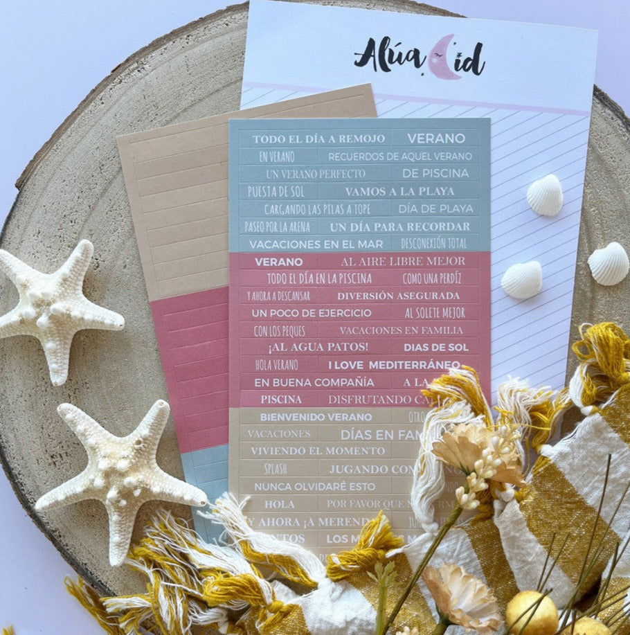 Stickers Playa o Piscina - Alúa Cid – Cosas Lindas