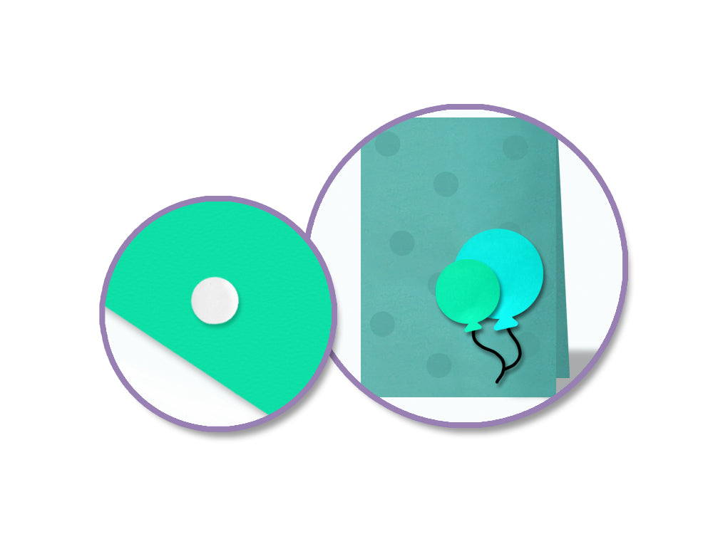 Rollo de Wonder Dots - Puntos de Goma Transparentes 3/8" - 80 piezas ...